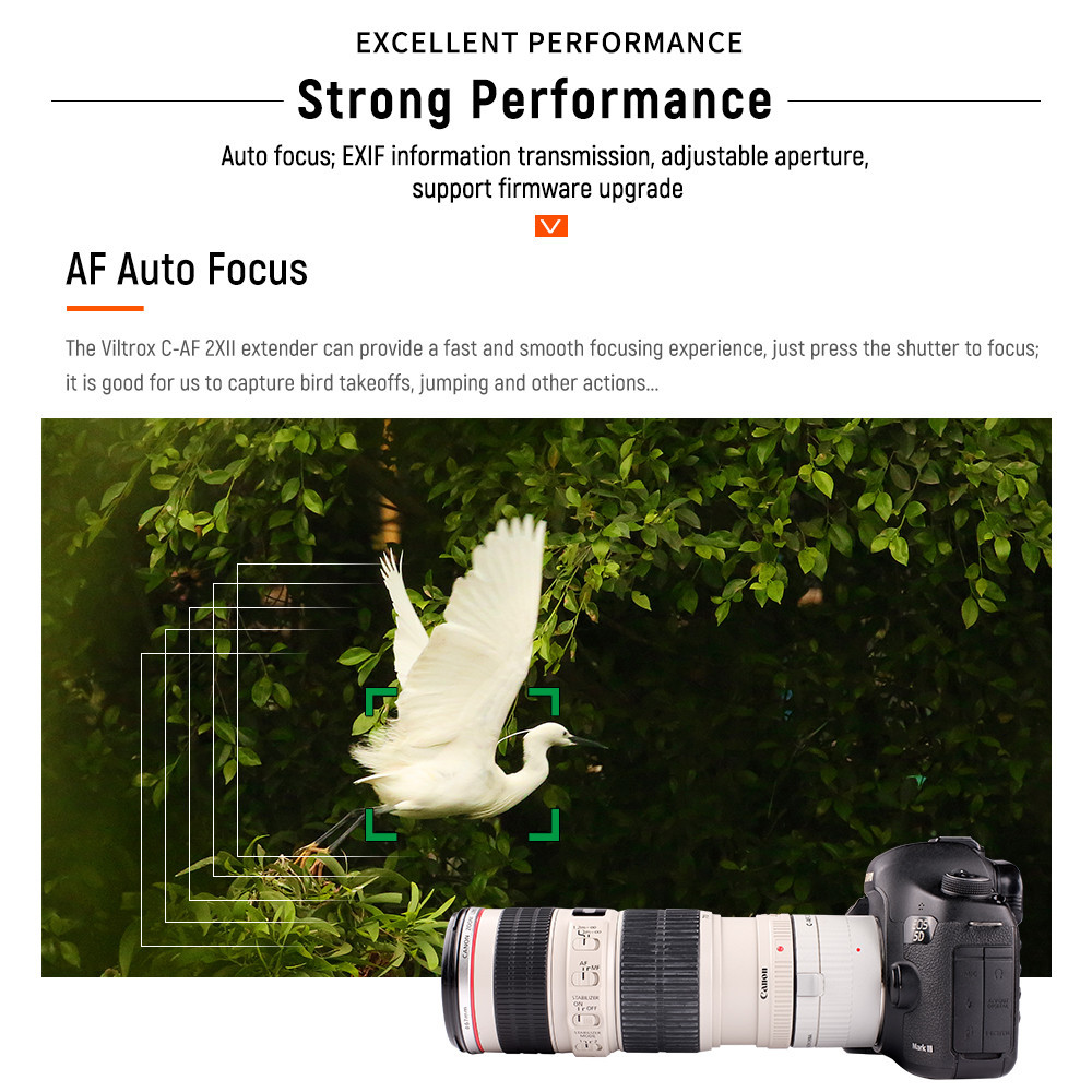 Viltrox C-AF 2XII Teleconverter Extender Auto Focus Mount lens 2.0X Extender Telephoto Converter ...