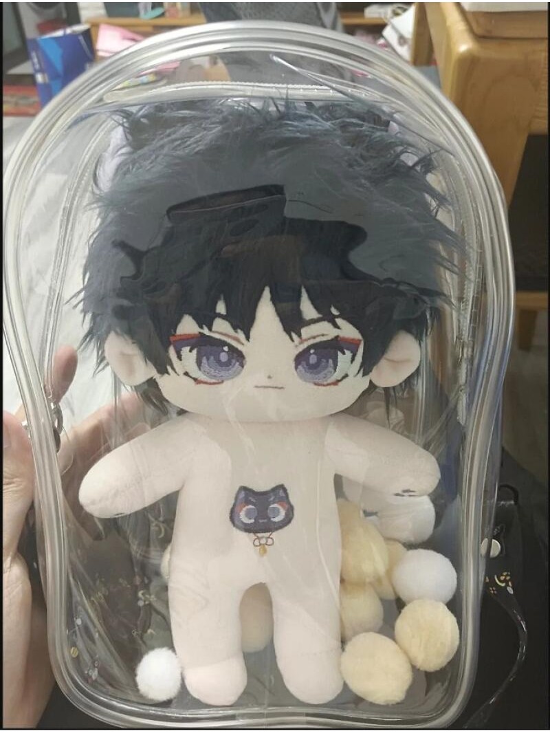 23cm Baby Three V3 / V2 / V1 Búp Bê Labubu Túi Bảo Quản Trong Suốt Mặt ...