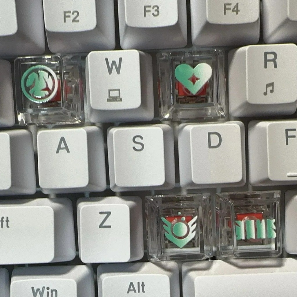 Valorant Keycaps Cherry Profile R4 R1 4 Phím PC Mờ Chơi Game Keycaps ...