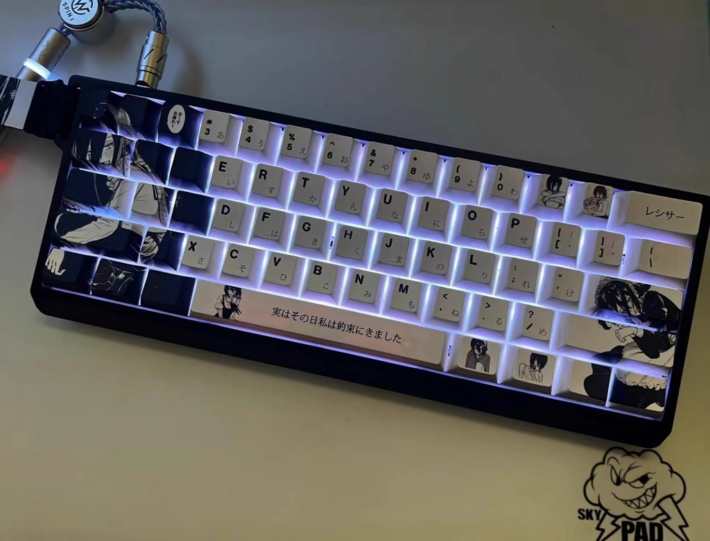 Chainsaw Man Reze Keycap Cherry Profile 100 Phím PBT Năm Mặt Nhuộm ...