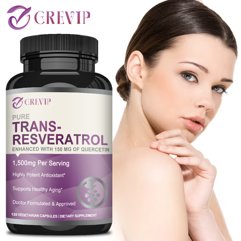 Grevip Organic Trans-Resveratrol - Bổ sung thuần chay cho tim, da, tóc ...