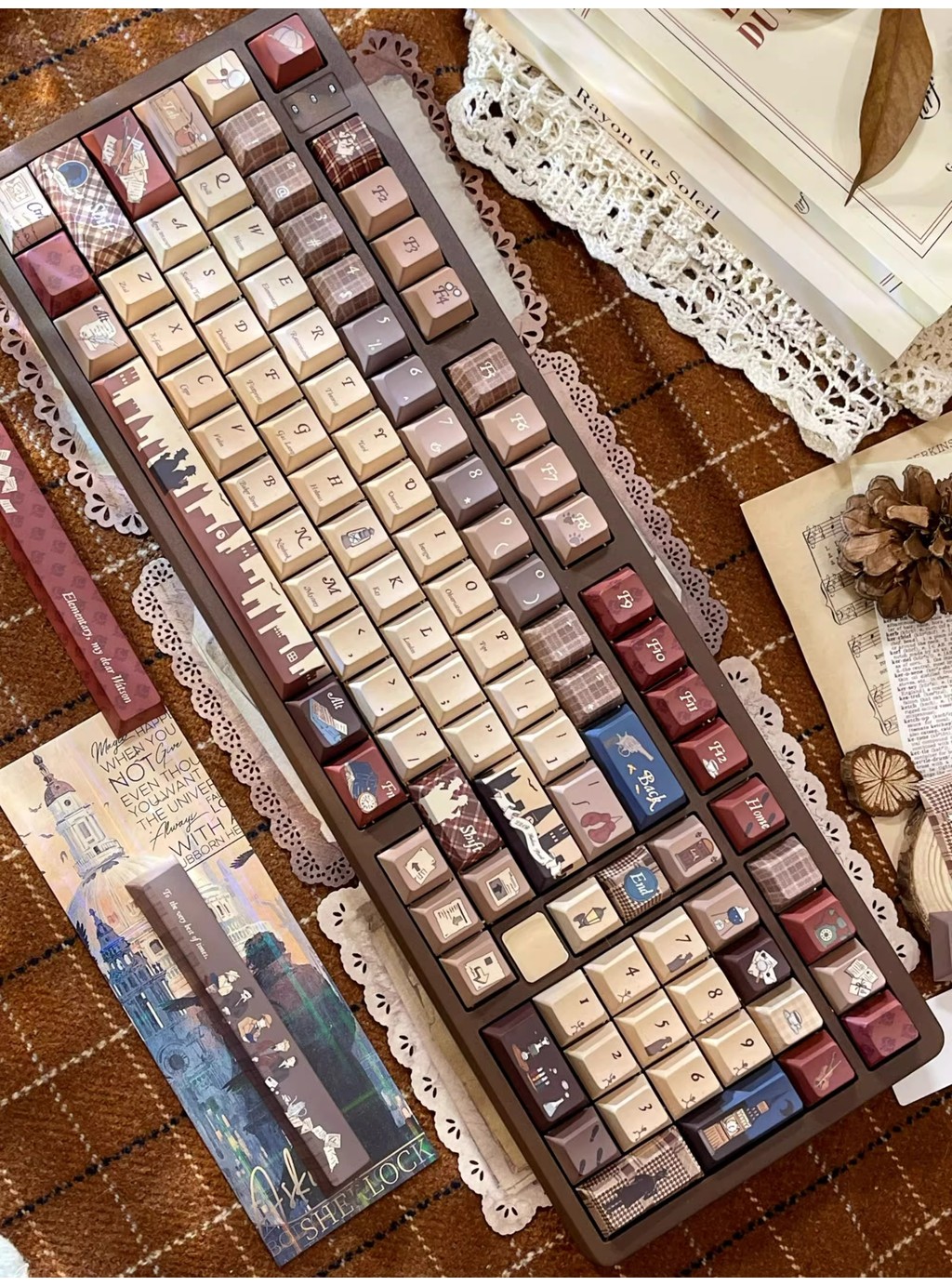 Sherlock Holmes Keycap Cherry / SO Profile 137 Phím PBT Thuốc Nhuộm Năm ...