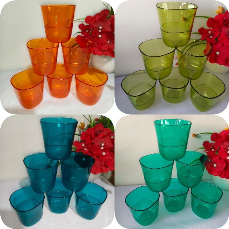 6 chiếc Cốc thấp Tupperware Radiance chính hãng 230ml | Shopee Việt Nam