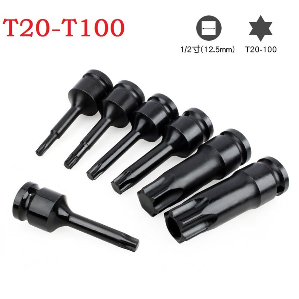 [Ovt] 1PC 1 / 2inch Hex Torx Tua Vít Bit Ổ Cắm Adapter Đầu T20 T40 T30 T100 | Shopee Việt Nam