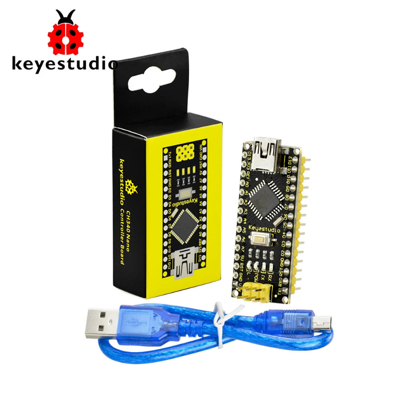 1 Chiếc Keyestudio CH340 Bảng Điều Khiển Nano + Cáp USB Cho Arduino DIY ...