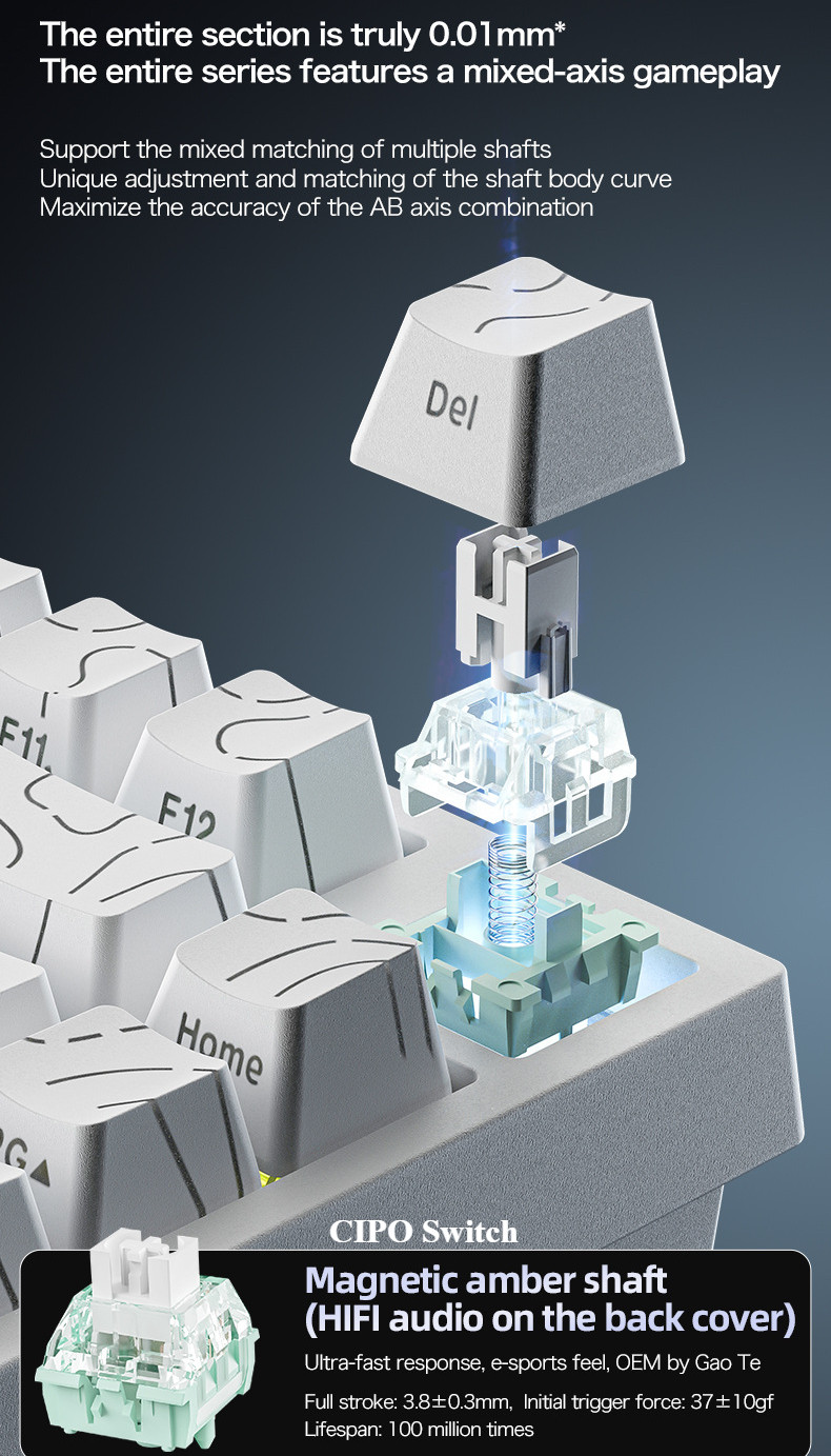 Attack Shark R82 HE High-performance Magnetic Switch Mechanical ...