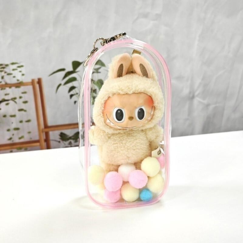 Túi đựng búp bê Cotton 15cm Túi đựng trong suốt dễ thương Labubu PVC ...