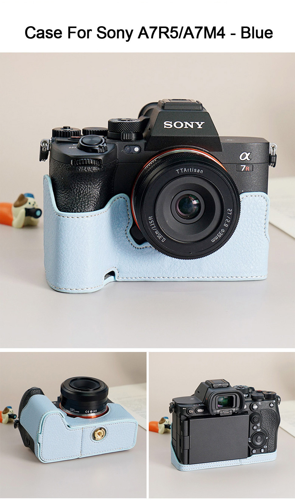 Túi đựng máy ảnh bằng da PU Sony A7CR A7C2 cho Sony A7R5 A7M4 Sony A7 Mark 4 IV A7R Mark V 5 Vỏ ...