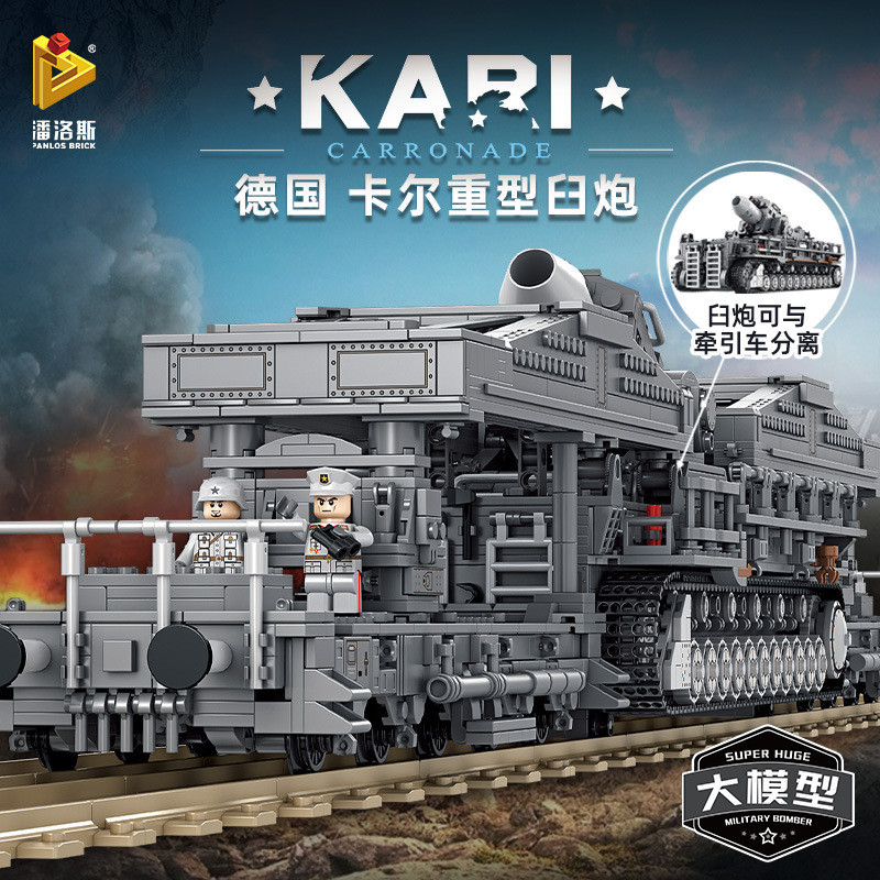 Panlos 628008 German WWII Karl heavy mortar Soviet SS24 missile train ...