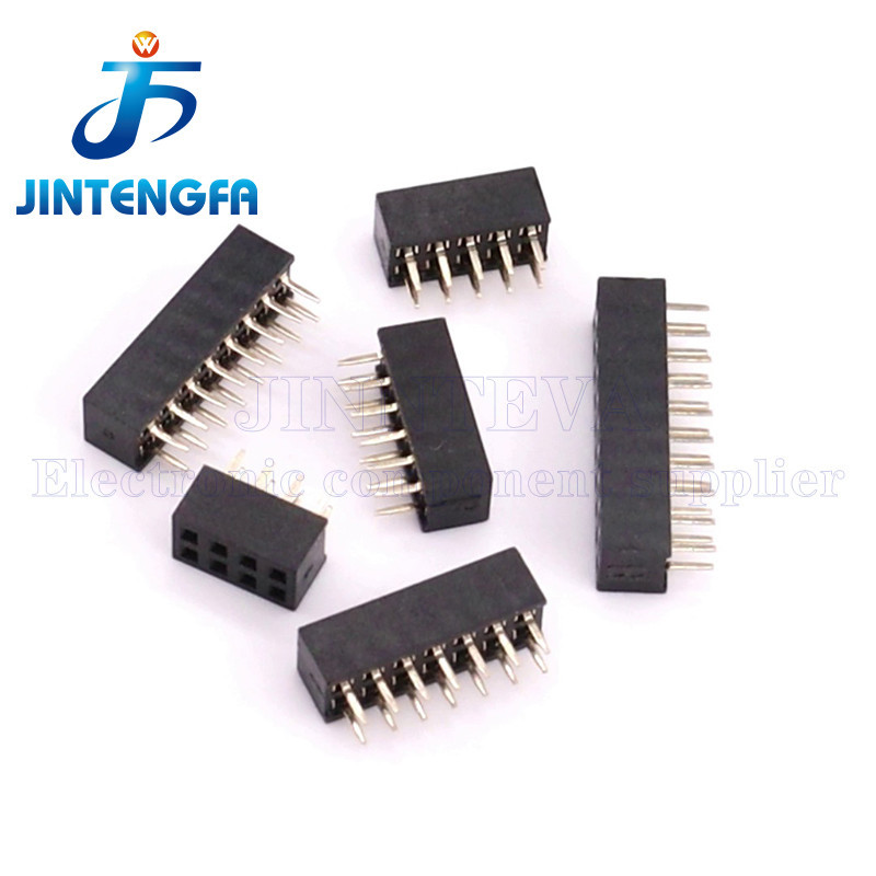 20 CÁI 2.0mm 2 * 2P-40P Đen Hàng Đôi Đầu Nối Đầu Nữ 2P 3P 4P 5P 6P 7P 8P 9P 10P 12P 14P 15P 20P ...