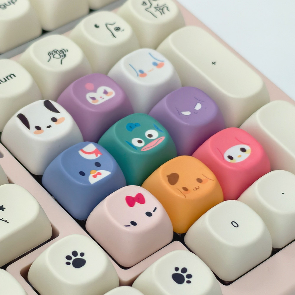 Sanrio Keycaps 9 Chiếc MOA Profile PBT Thuốc Nhuộm Năm Mặt Thăng Hoa ...
