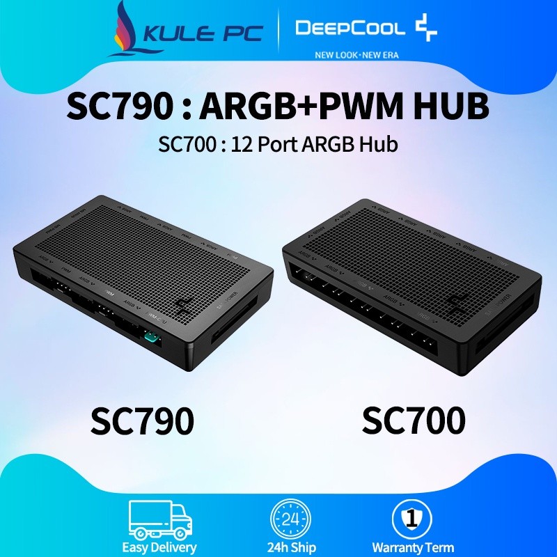 Deepcool SC700 12 cổng ARGB Hub / SC790 2 trong 1 PWM và ARGB 6 cổng ...