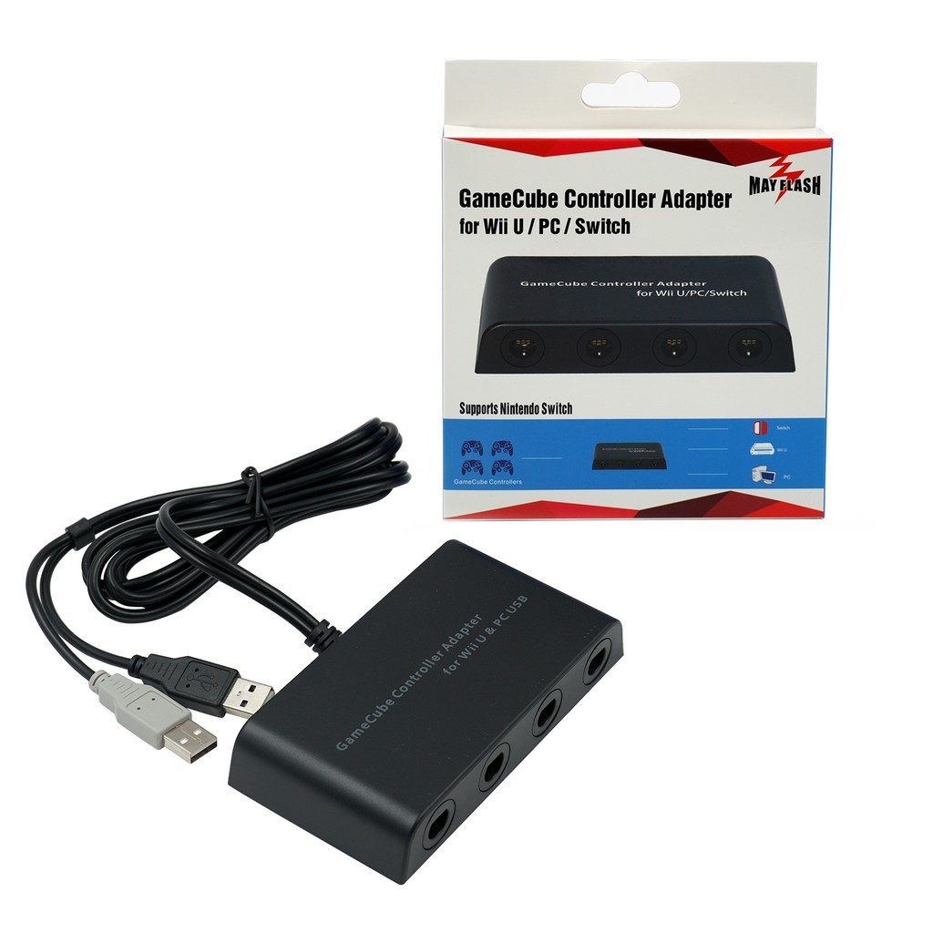 Bộ chuyển đổi bộ điều khiển Gamecube 4 cổng Mayflash cho Wii U / PC USB ...