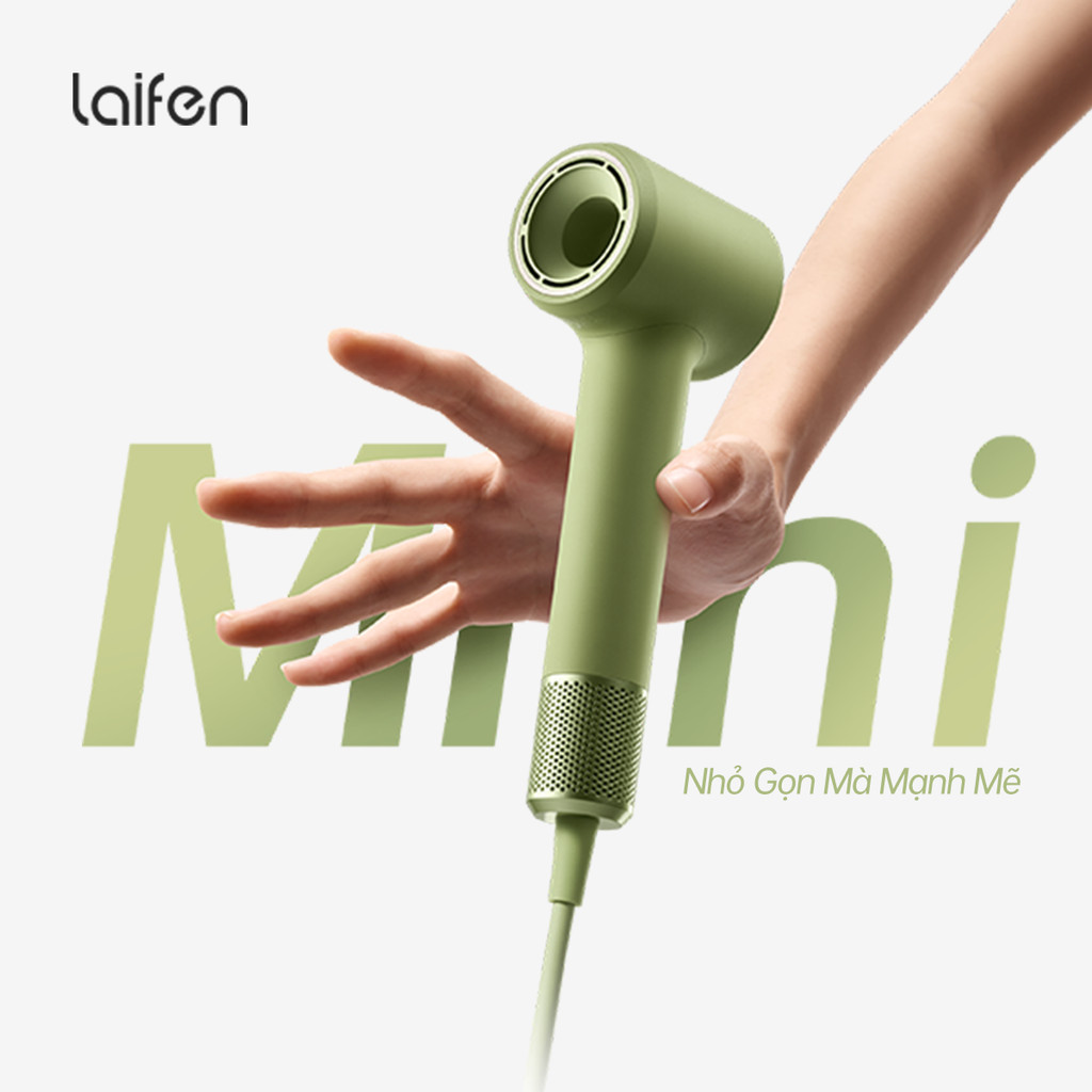 Máy sấy tóc 𝗟𝗮𝗶𝗳𝗲𝗻 𝐌𝐢𝐧𝐢 ion âm tốc độ cao |Điều khiển nhiệt độ thông ...