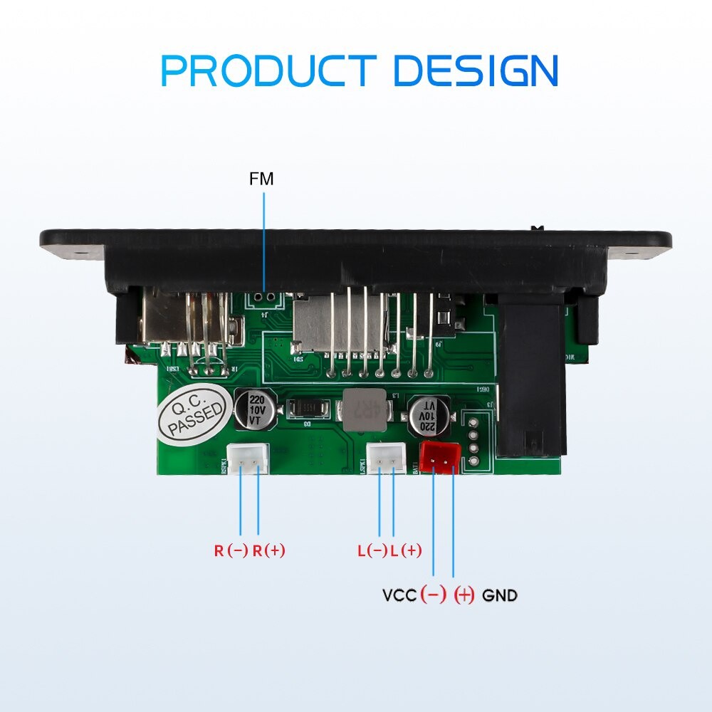 Bộ khuếch đại 10W Bluetooth DIY MP3 Decoder Board 5W DC 5V Máy nghe ...