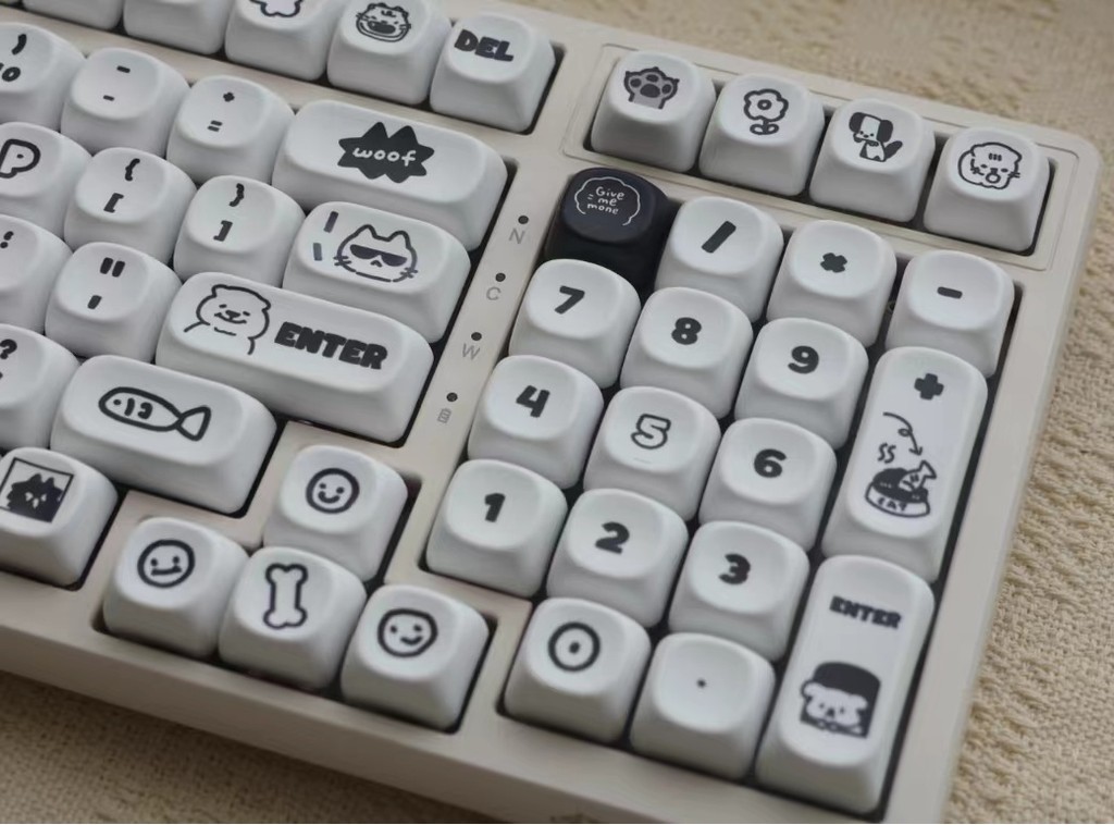 Mèo Và Chó Con Keycaps MOA Profile PBT Chất Liệu Thăng Hoa Nhiệt Cá ...