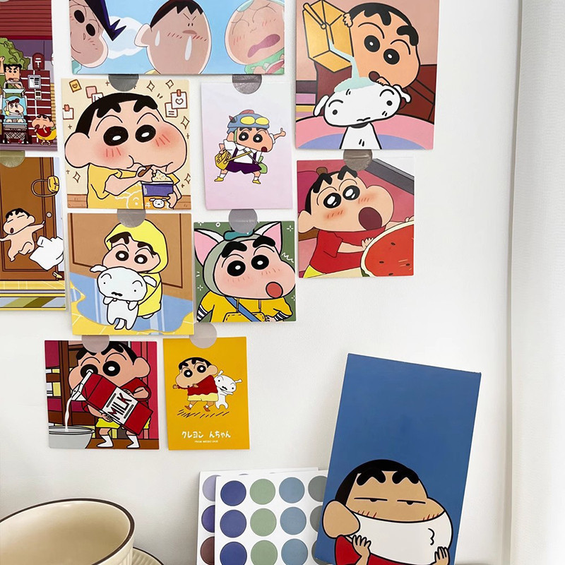 1 Cái / 15 Cái / bộ Ins Crayon Shin-Chan Dán Hoạt Hình Crayons Series ...