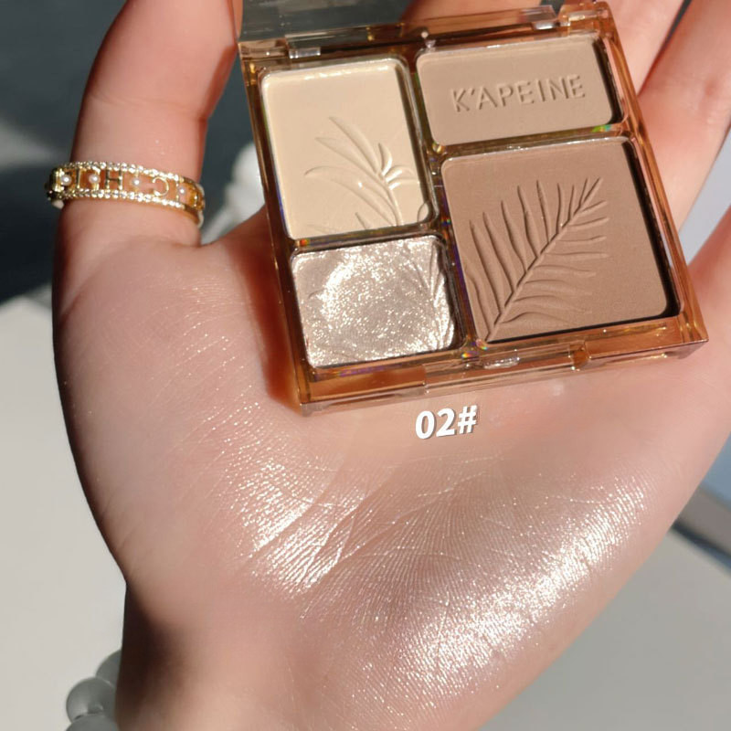 Bảng phấn trang điểm mắt tạo khối Derf 4 màu sắc lì kết hợp 3D lâu trôi chống thấm nước | Shopee ...