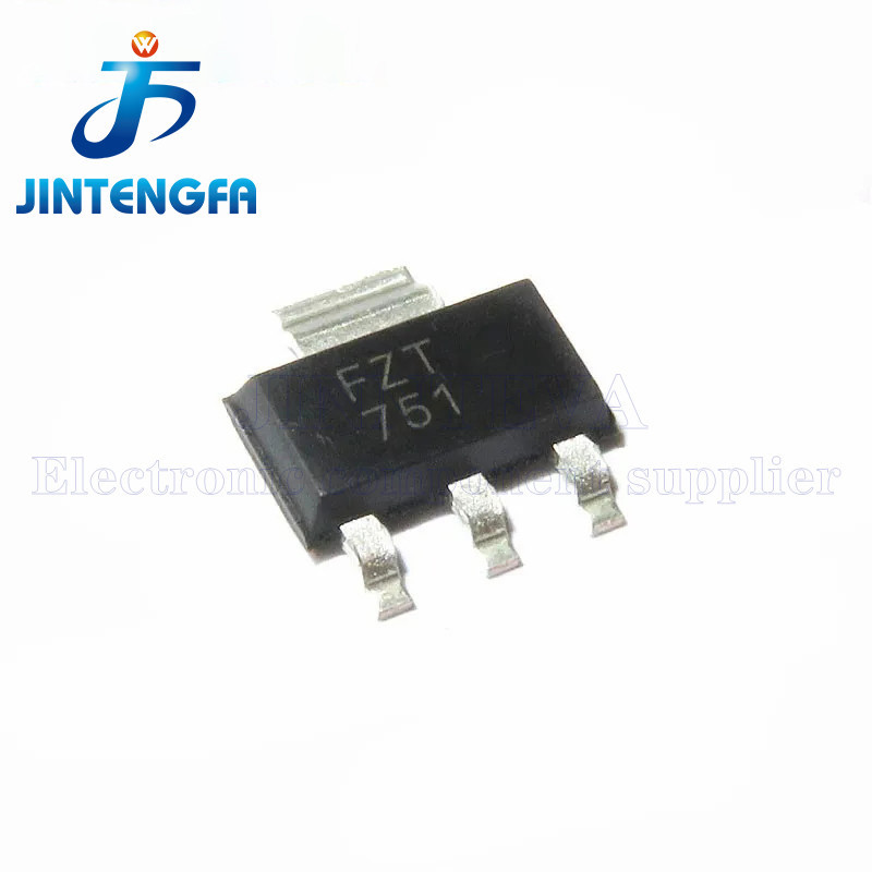 10 CÁI FZT651 FZT751 FZT651TA FZT751TA SOT-223 3A 60V NPN PNP TRUYỀN ...