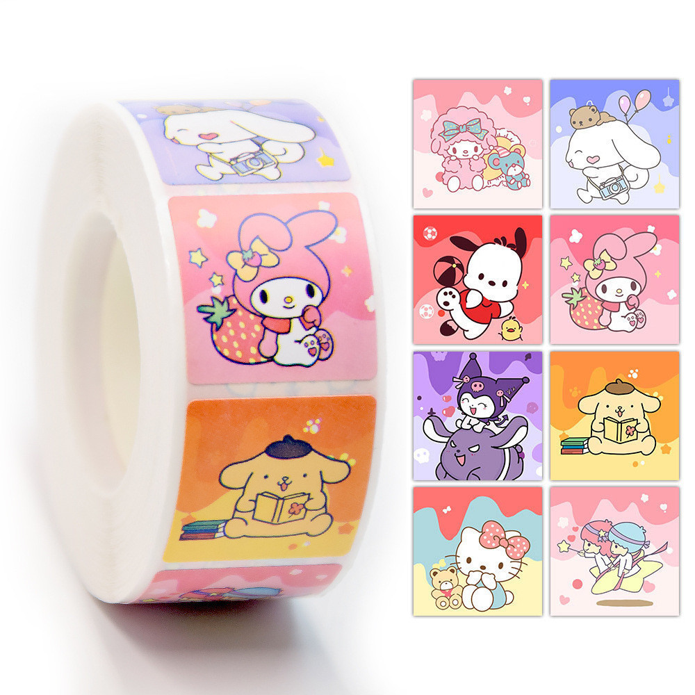 500 Cái / cuộn Sanrio Hello Kitty Kuromi Cinnamoroll Miếng Dán Nướng ...