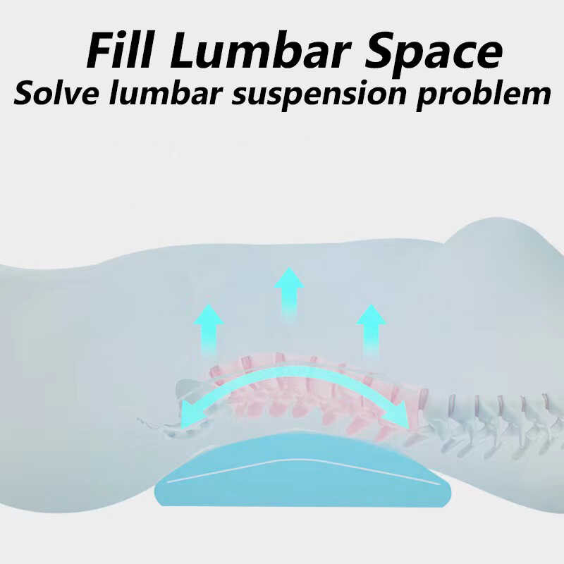 Memory Lum Pillow, Foam Pillow Sleeping In Bed Waist Support Cushion ...