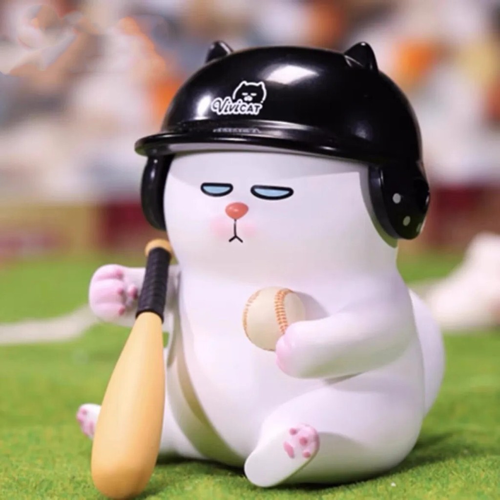 POPMART ViViCat Cute Helmet Series Blind Box Guess Bag Mystery Mistery ...