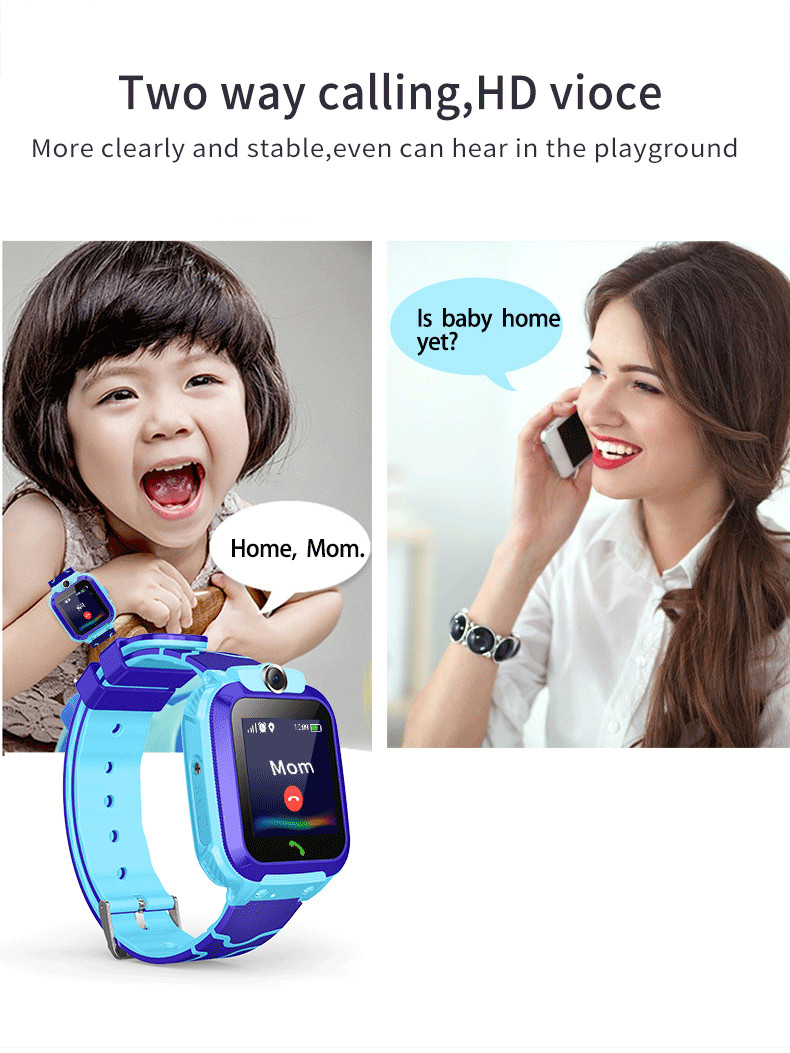 Đồng hồ thông minh trẻ em Q12 IP67 Điện thoại máy ảnh SOS chống nước 2G Thẻ SIM Cuộc gọi thoại ...