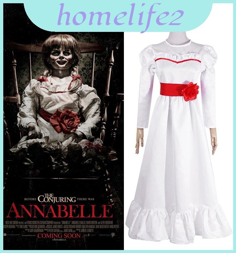 Annabelle Kinh Dị Nổi Bật Búp Bê Trắng Đầm Mềm Mại Thoải Mái Cosplay ...