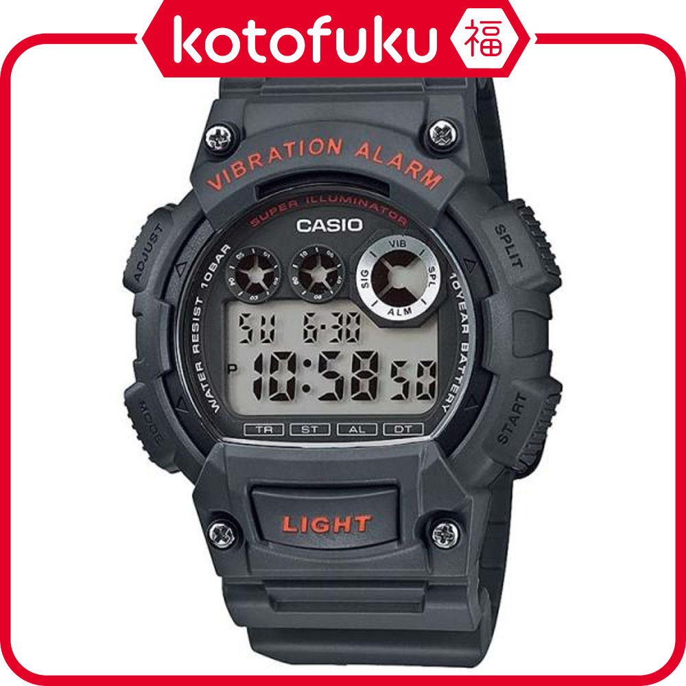 Japan Casio Watch Digital 10 ATM Waterproof Black W-735H-8AJH | Shopee ...