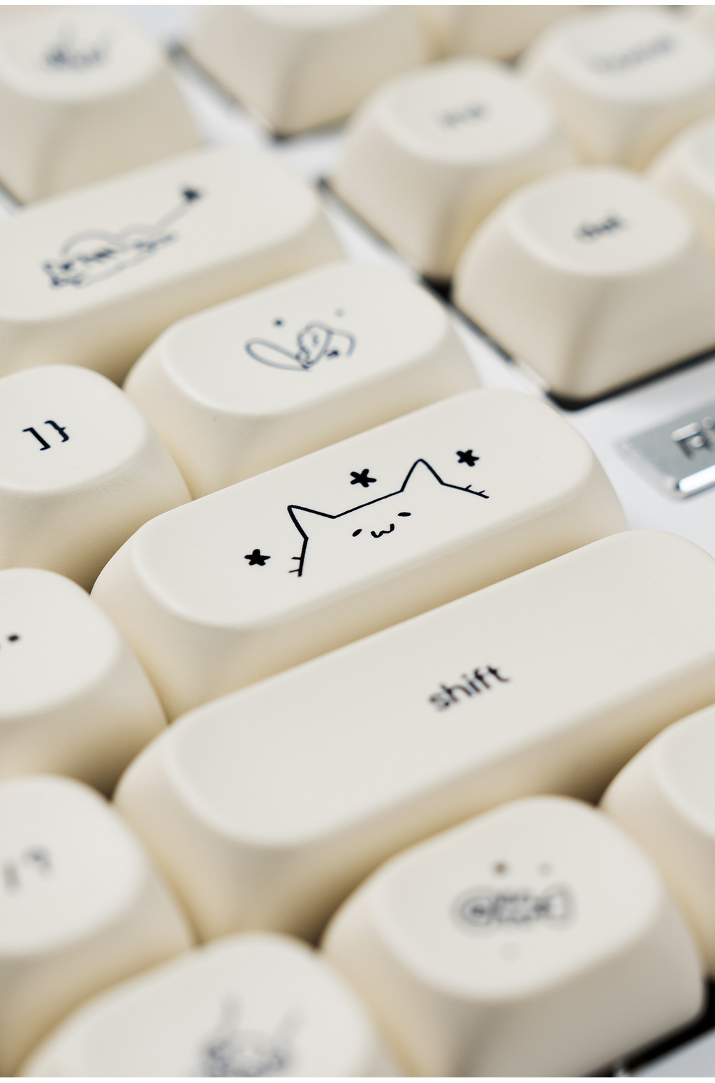 Milky Cat Keycap MOA Profile 124 Phím PBT Dye Thăng Hoa Bàn Phím Cơ ...