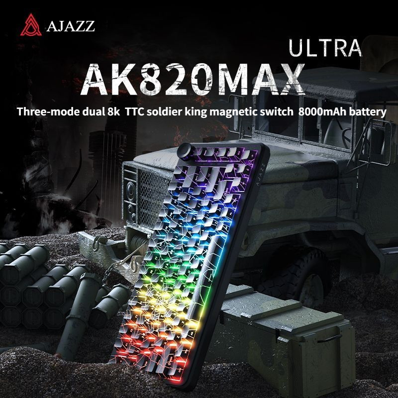 Ajazz AK820 Max ULTRA Công tắc từ tính 3 chế độ Bàn phím cơ 8K kép ...