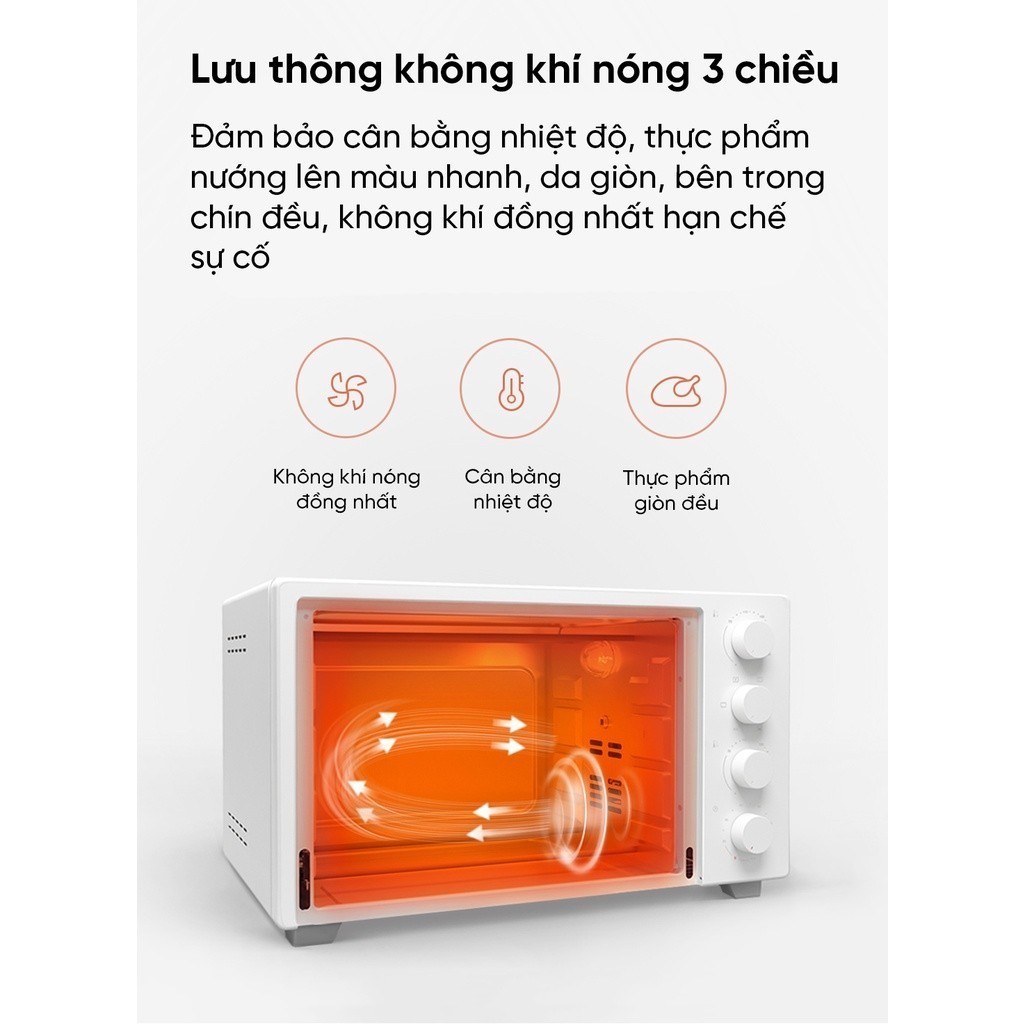 Lò nướng điện 32L 1600W Xiaomi Mijia MDKXDE1ACM - Chính Hãng | Shopee ...