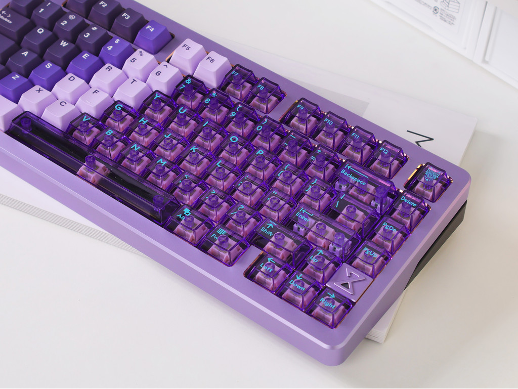 Lilac Keycaps Gradient Purple PBT + PC Light thông qua Cherry profile ...