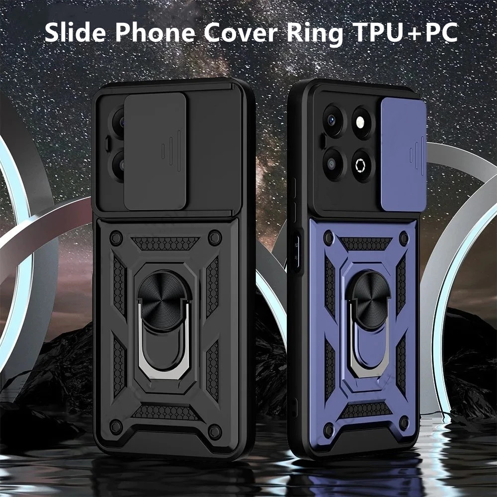 Ốp Lưng Cho Honor X7c X6b ⭐Vỏ điện thoại nhẫn Withlens⭐ Giá đỡ vỏ chống ...