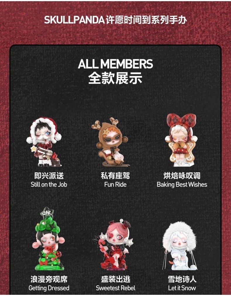 Chính Hãng POPMART SKULLPANDA Tell Me What You Want Series Wish time ...