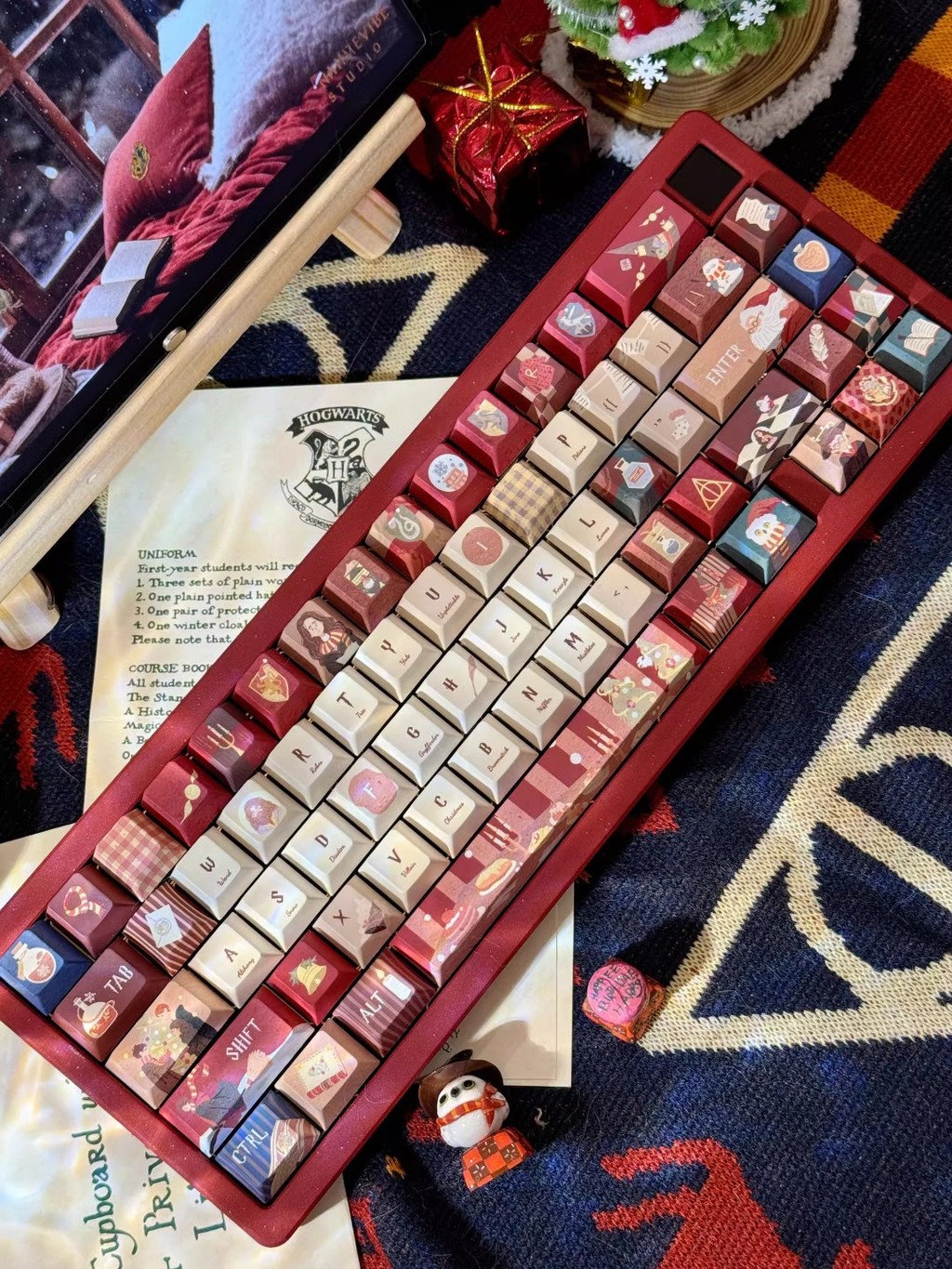 Hogwarts Đêm Giáng Sinh Keycap Cherry / SO Profile 137 Phím PBT Thuốc ...