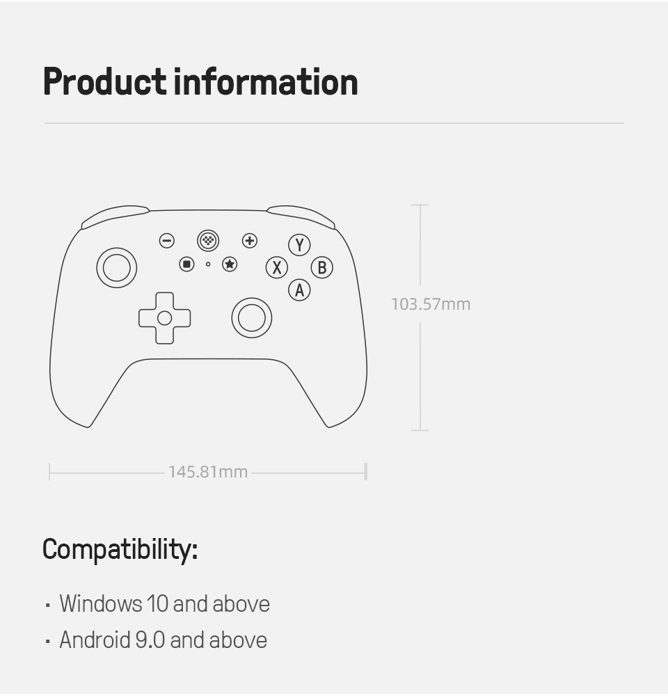 8bitdo Ultimate 2C - Đủ màu - Tay cầm chơi game không dây - 1000Hz ...