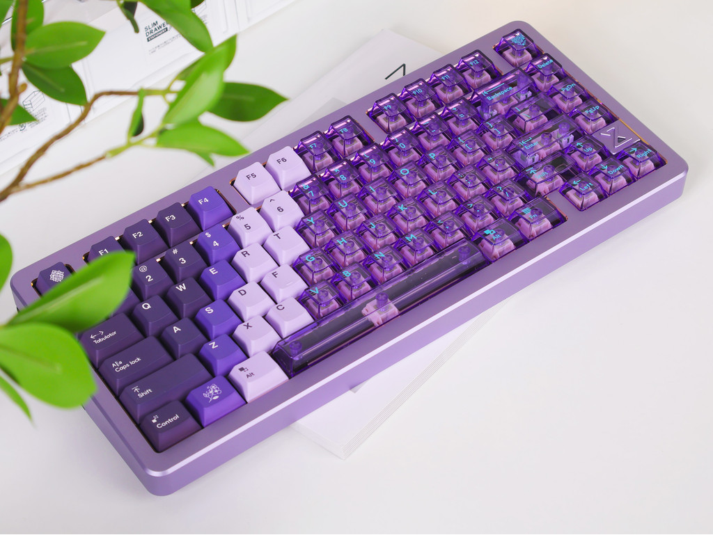 Lilac Keycaps Gradient Purple PBT + PC Light thông qua Cherry profile ...