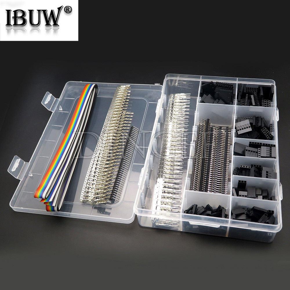 1550 Cái / bộ 2.54mm Dupont Connector Kit PCB Headers Nam Nữ Chân Điện ...