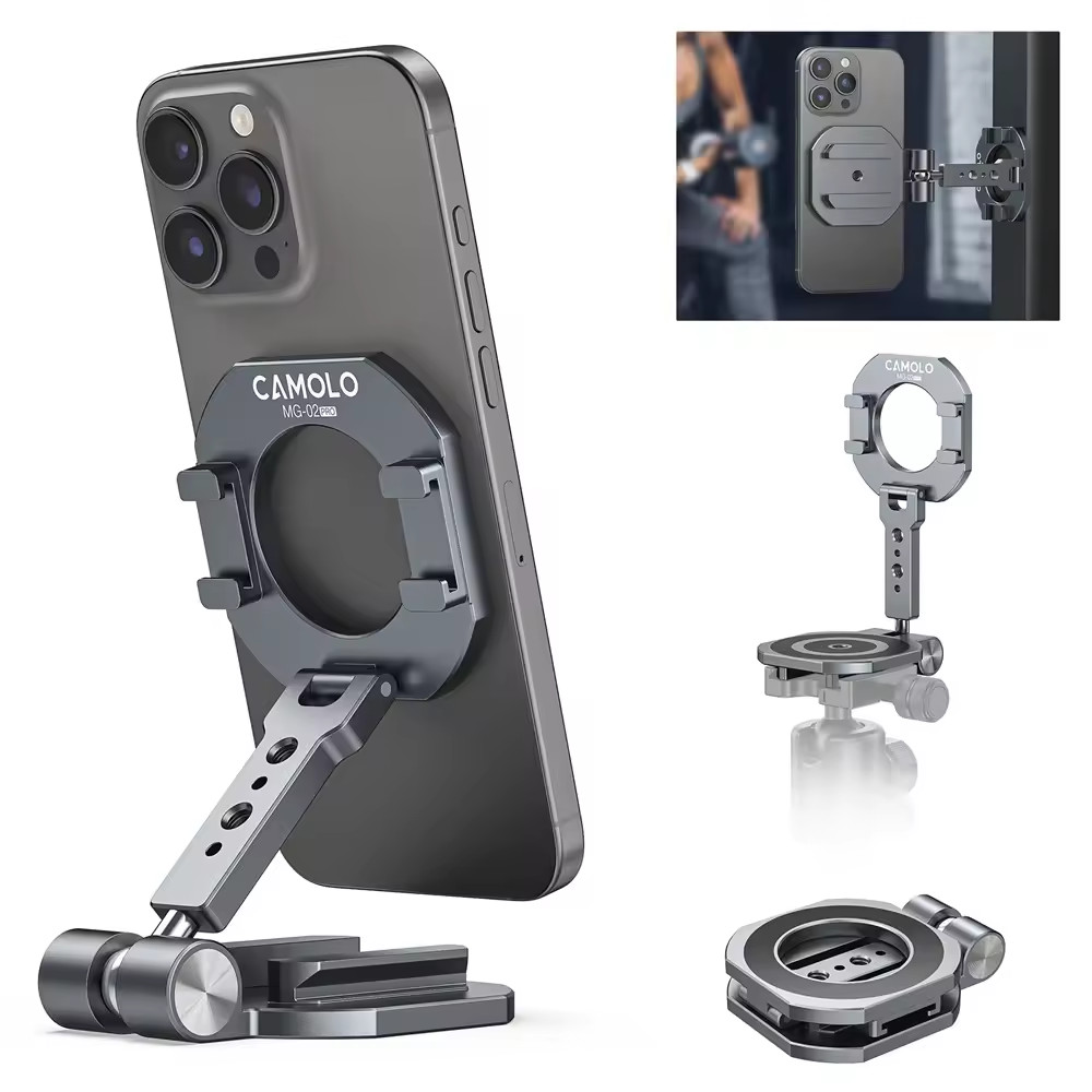 CAMOLO MG-02 Pro Giá đỡ điện thoại gắn vòng từ tính đôi với lỗ vít 1 / ...