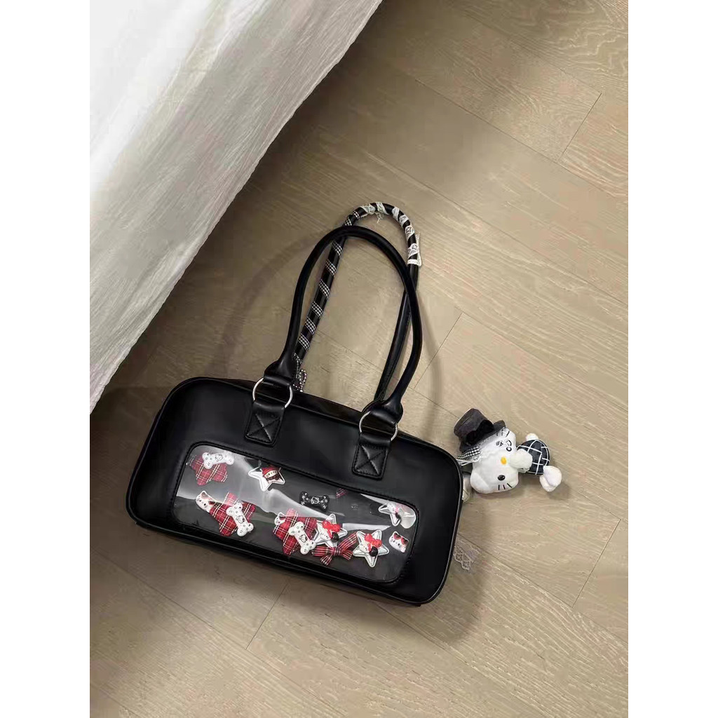 Jivil Nữ Boston Túi Đeo Vai Phong Cách Học Viện Nhỏ Và Ngọt Mát Cay Cô ...