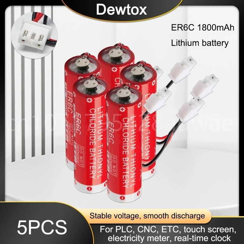 Mới 5Pcs 100% Gốc 3.6V 1800Mah Lithium Pin Er6c AA Với Plug (F2-40Bl ...