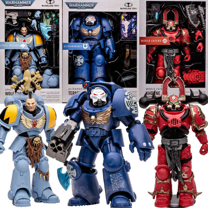 4 Macfarlane Warhammer Devastator Star Extreme Warrior Terminator Space ...