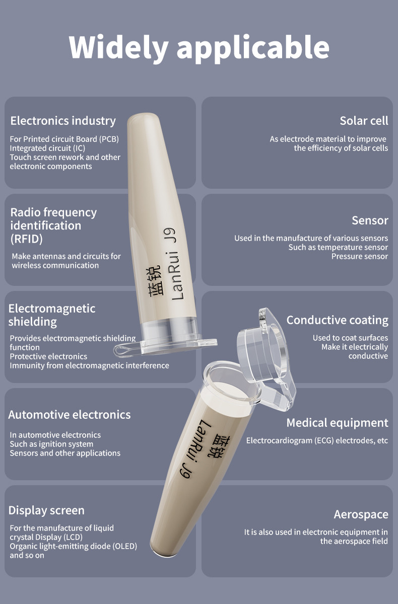 Lanrui J9 Nano Dẫn Điện Bạc Dán Thấp Dây Màn Hình Sửa Chữa Cho Điện Thoại iPhone Android Xanh ...
