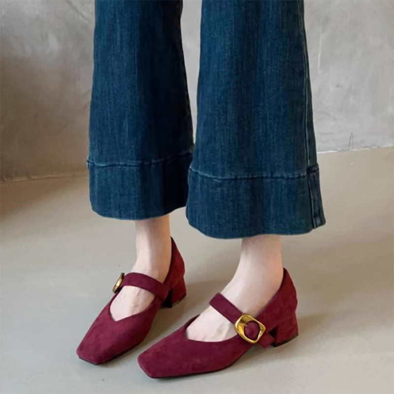 Giày Cao Gót Nữ Atikota Mary Jane Thời Trang Phong Cách Retro Một Dòng ...