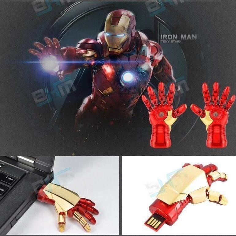 Ironman Thiết Kế Tay Trái Pendrive 32GB USB 2.0 Flash Drive Kim Loại ...