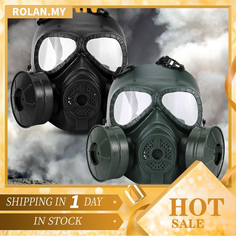Còn hàng Rolan Full Face Gas Mask Thực tế quân sự CS Field Mũ bảo hiểm ...