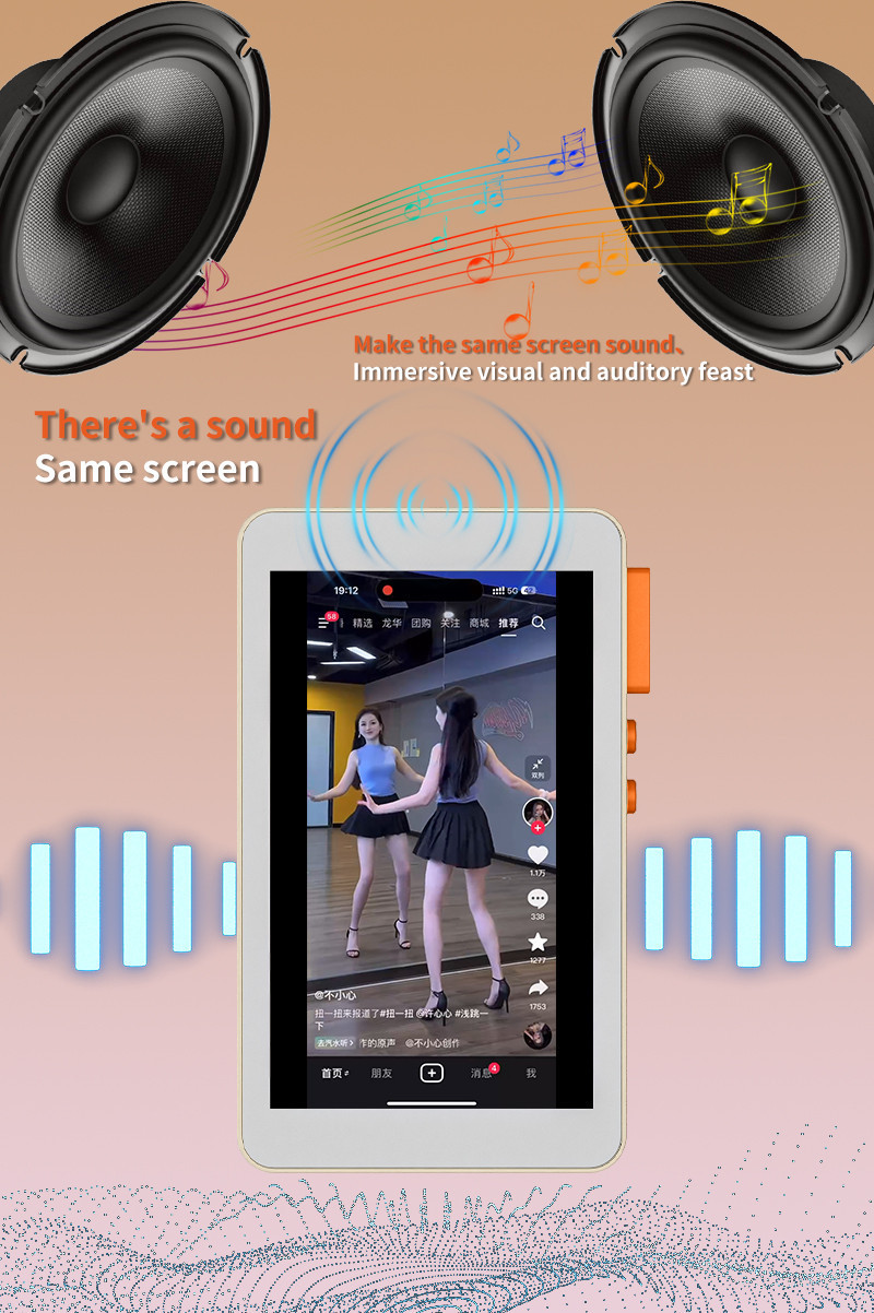 MINYOU Mới nhất hot RK-X40F Điện thoại di động Màn hình Selfie từ tính 8 trong 1 Đa chức năng ...