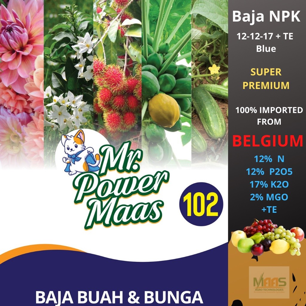 Còn hàng Baja Bunga & Buah NPK 12-12-17 + TE (XANH) 100% NHẬP KHẨU TỪ ...