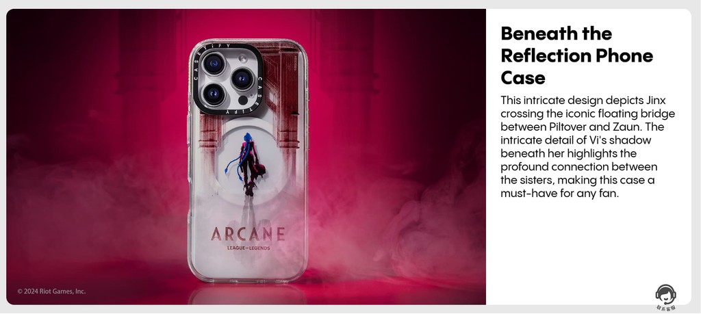 Casetify X ARCANE Jinx Graffiti & Biểu tượng hút từ tính Clear Hard ...